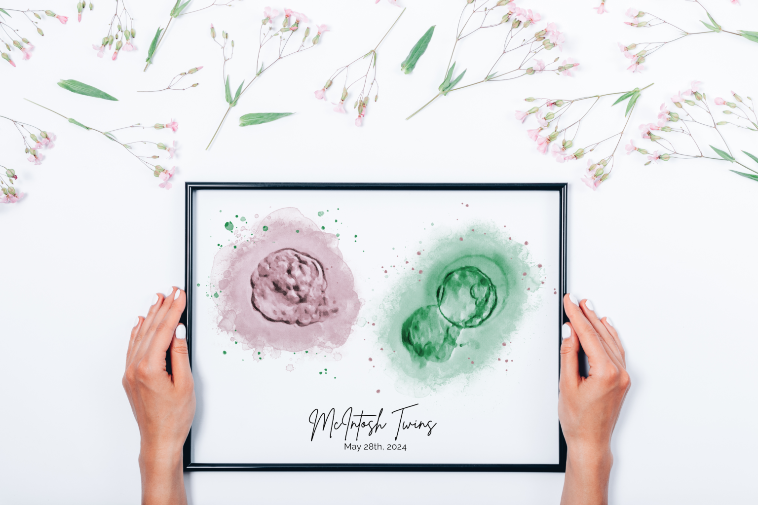 Custom IVF Embryo Digital Painting – Bestseller Watercolor Background ...