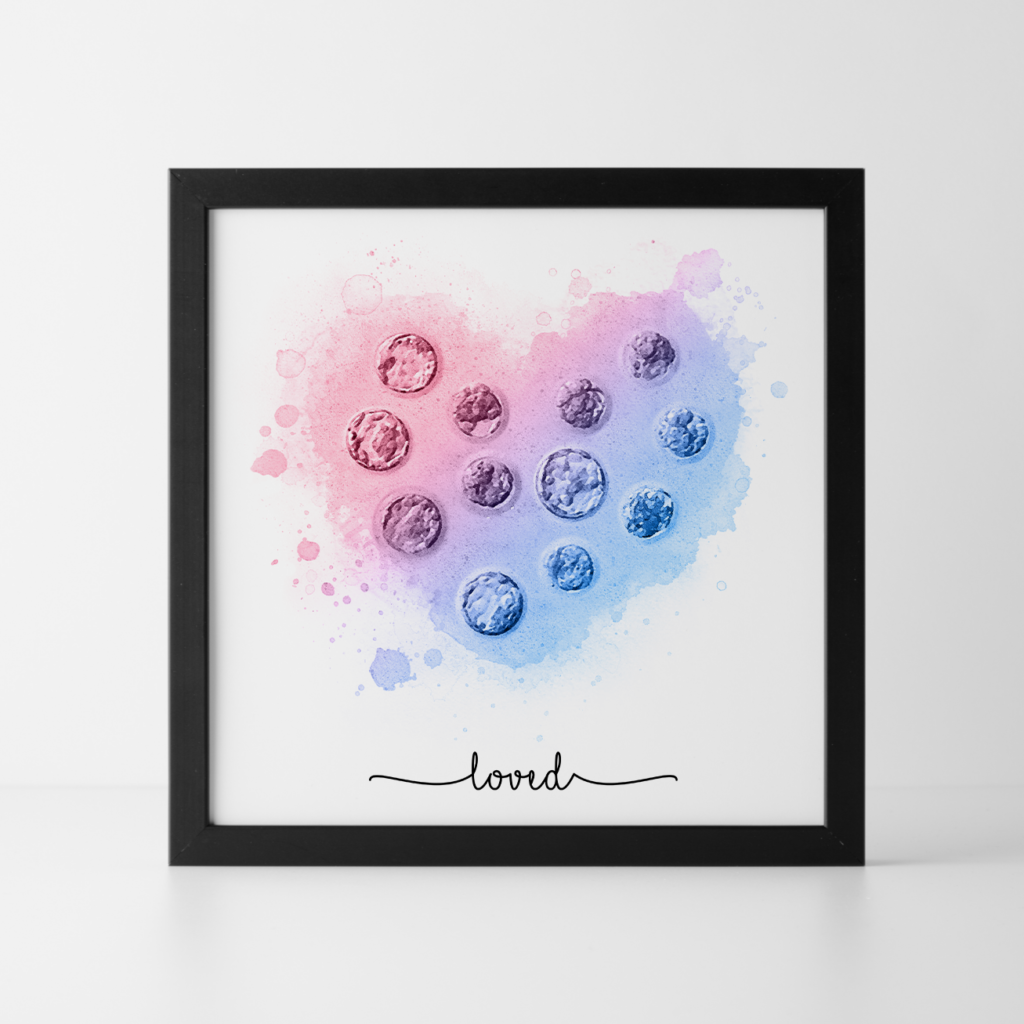 Custom IVF Embryo Digital Painting – Bestseller Watercolor Background ...